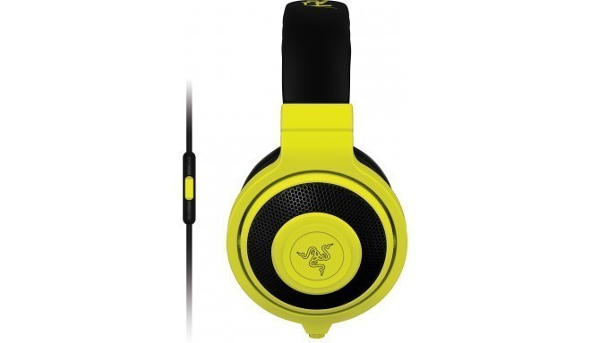 Razer gaming headset Kraken Mobile, yellow - Headphones - Photopoint