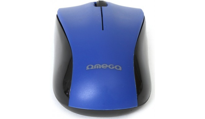 Omega mouse OM-412 Wireless, blue - Mice - Nordic Digital
