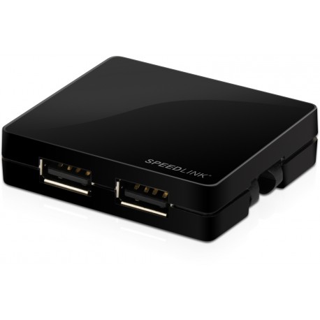 Speedlink USB HUB Snappy 4-port, black (SL-7414-01) - USB hubs - Nordic ...