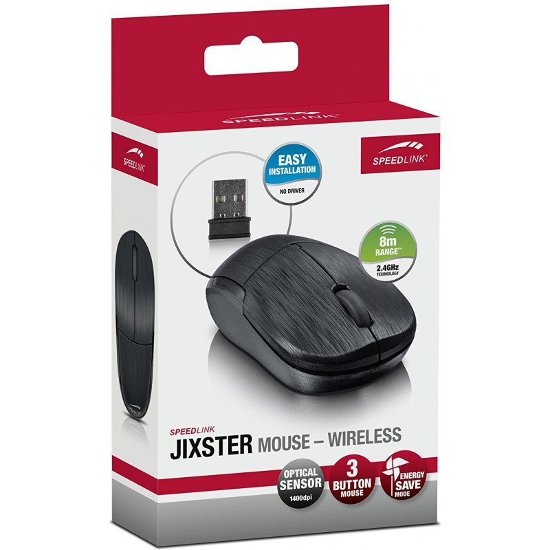 Speedlink mouse Jixster Wireless, black (SL-630010-BK) - Mice - Photopoint