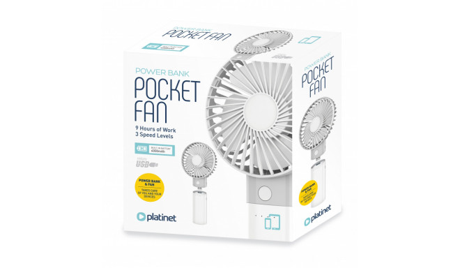Platinet ventilaator akuga 4000 mAh (45237) - Ventilaatorid - Photopoint
