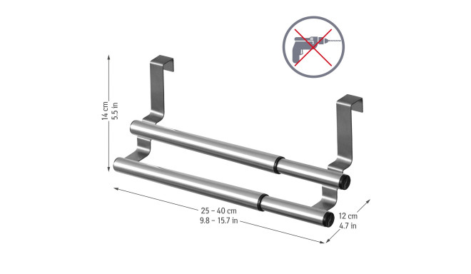 Käterätiku hoidja Tatkraft Double - Köögi organiseerijad - Photopoint