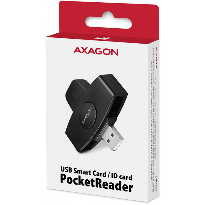Axagon smart card reader CRE-SM5 - Smartcard readers - Photopoint
