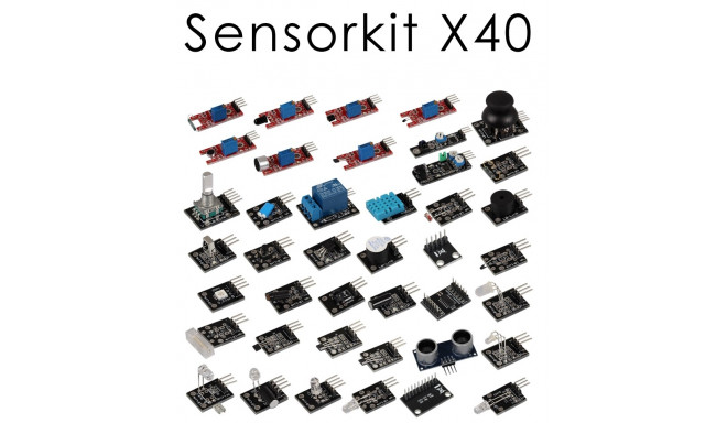 Joy-iT Sensorkit X40 for Raspberry, Arduino and many more - Sensorid ...