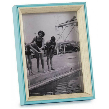 Phoro frame 3x20x15cm, blue/brown - Photo frames - Photopoint