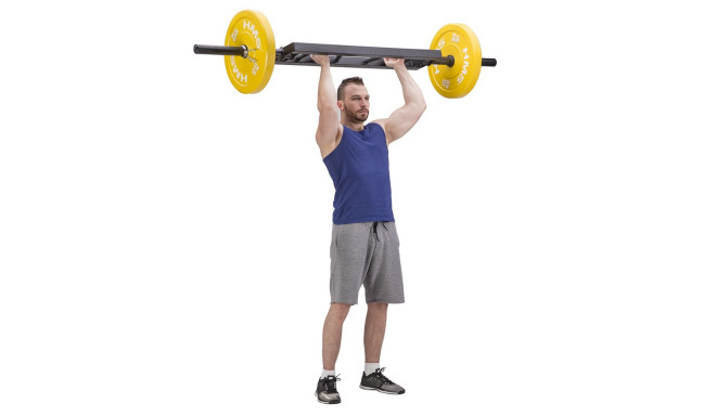 20 kg / 2080 mm truss barbell HMS GK214 Black - Weight plates & bars ...