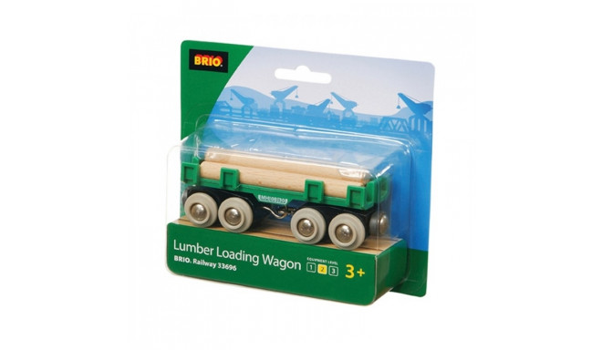 BRIO Lumber Loading Wagon 33696 - Toy trains and accessories - Photopoint