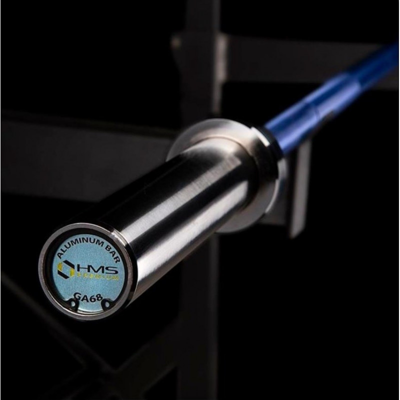 Aluminium barbell 8 kg / 1830 mm HMS GA68 Blue - Weight plates & bars ...