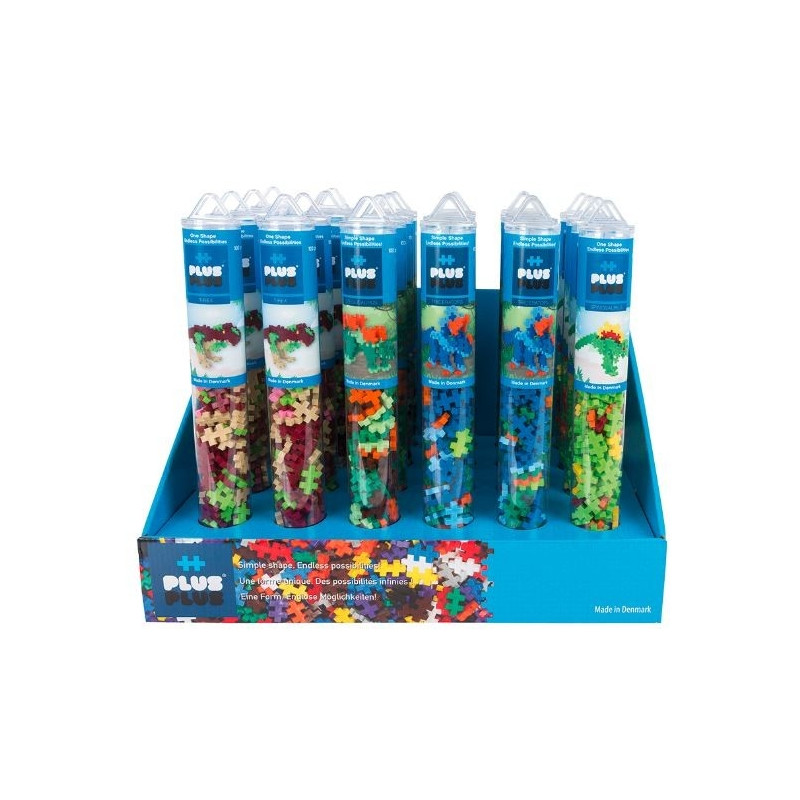 Bricks Plus Plus Tubes mix 4 dinosaurs, display 24 pieces ...