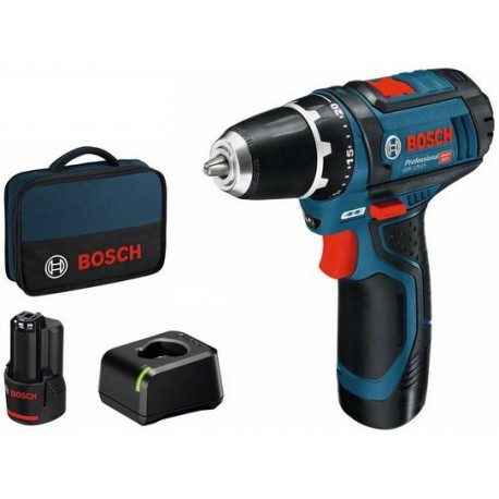 Akutrell Bosch GSR 12V-15, (2x2.0Ah) - Akutrellid - Photopoint