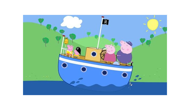 Peppa Pig Grandpa Pig’s Cabin Boat Preschool Toy: 1 Figure, Removable ...