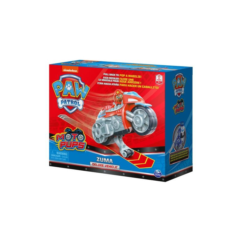 PAW Patrol , Moto Pups Zuma’s Deluxe Pull Back Motorcycle Vehicle with ...