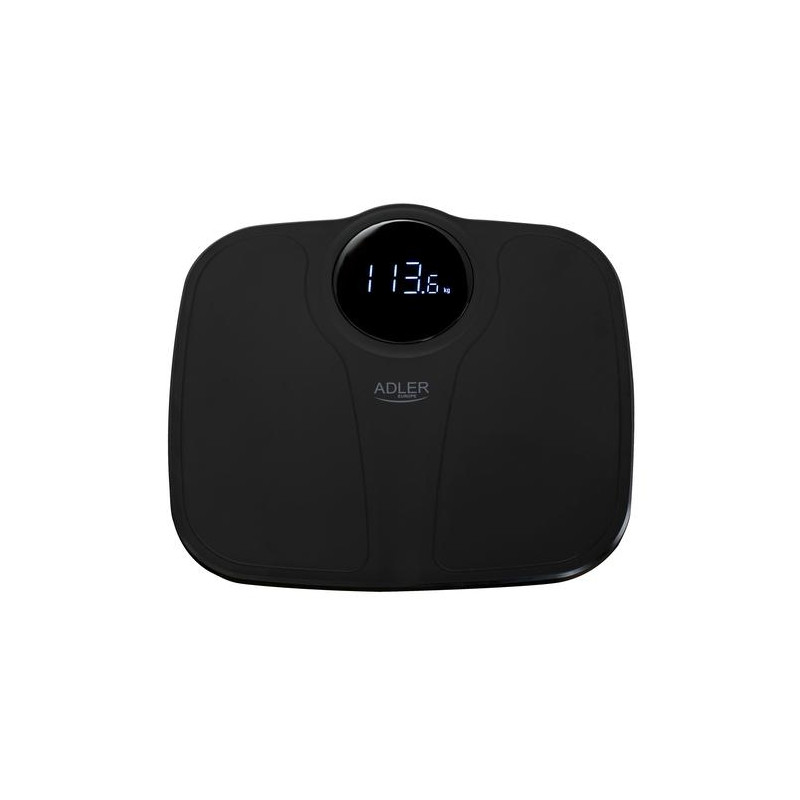 Adler AD 8172B personal scale Square Black Electronic personal scale ...