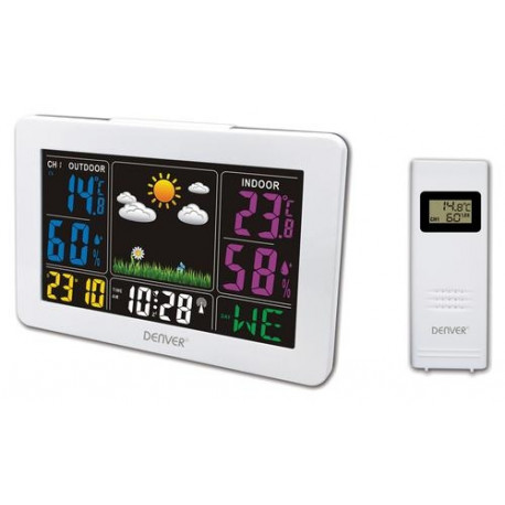 Denver WS-540WHITE digital weather station White AC/Battery - Digital ...