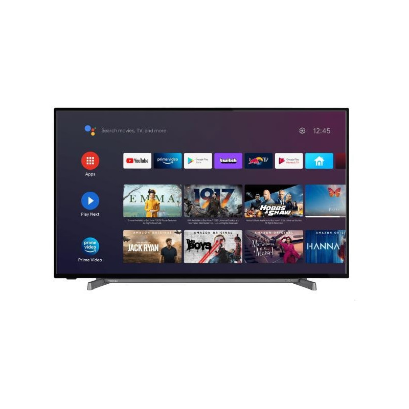TV Set|TOSHIBA|55"|4K/Smart|3840x2160|Wireless LAN|Bluetooth|Android ...