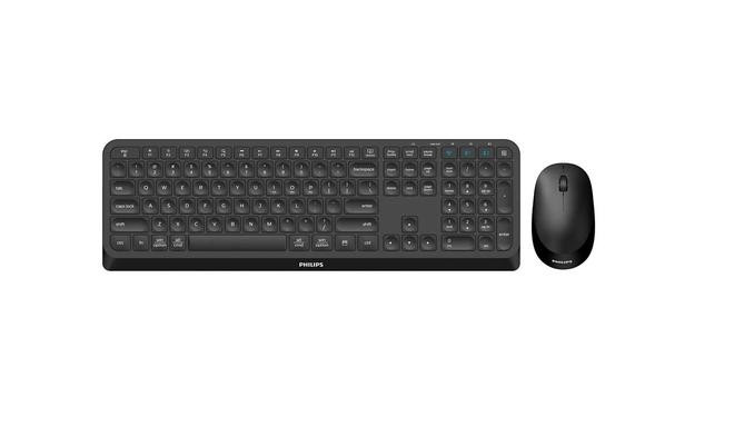 Philips 4000 series SPT6407B/00 keyboard Mouse included RF Wireless ...