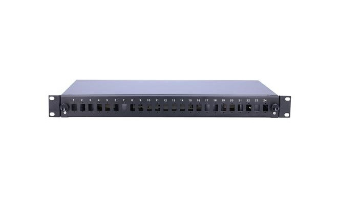 Extralink 24 CORE FIBER OPTIC PATCH PANEL BLACK 1U - Esipaneelid ...