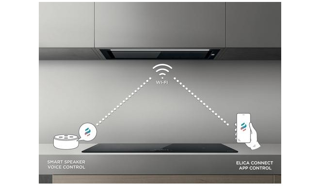 Elica Hidden 2.0 @ BLGL/A/90 Built-in Black, Stainless steel 700 m³/h ...