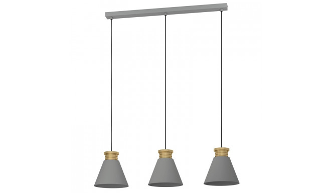 SUSPENDED EGLO TWICKEN 3XE27 GR/GL 43839 - Ceiling and wall lamps ...