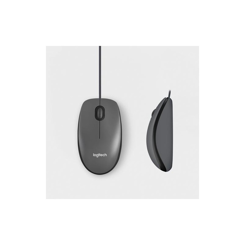 Logitech M100 Mouse Ambidextrous Usb Type A Optical 1000 Dpi Mice
