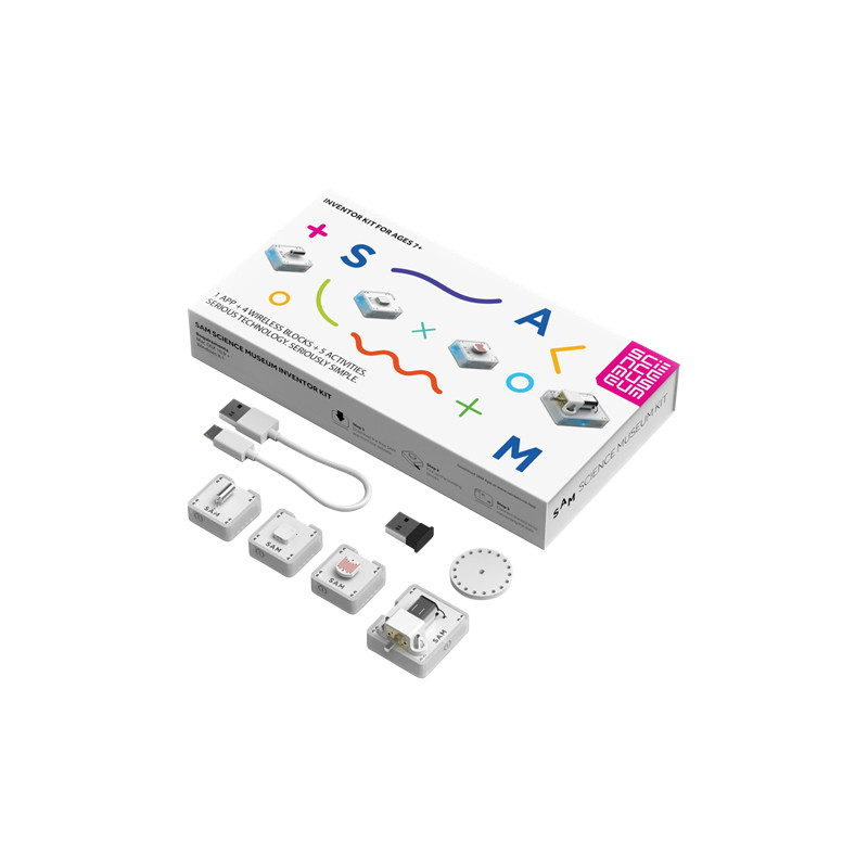 Inventor construction kit SAM Labs, Bluetooth 4.0, multiple colors / INVENTOR-KIT - Robootika ...