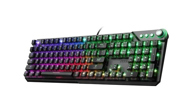 MSI VIGOR GK71 SONIC BLUE US keyboard USB QWERTY US International Black ...