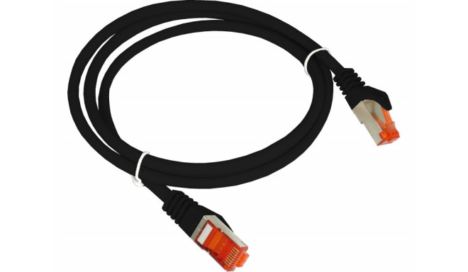 Alantec KKS6CZA0.5 Patch-cord F/UTP cat.6 PVC 0.5m black - Kaablid ...