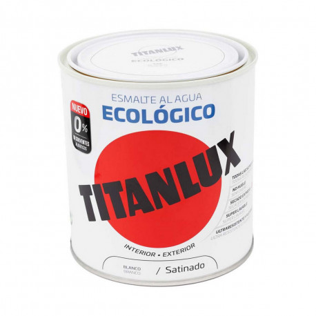 Acrylic polish Titanlux 01t056614 Ecological 250 ml White Satin finish ...