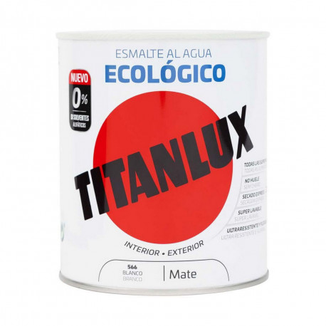 Acrylic polish Titanlux 02t056614 Ecological 250 ml White Matt - Paints ...