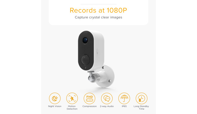 Arenti security camera GO1 + 32GB memory card - CCTV cameras - Photopoint
