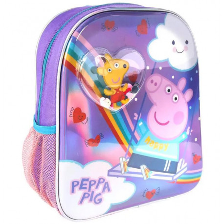 Peppa Pig backpack 25x31x10, pink - Backpacks - Photopoint