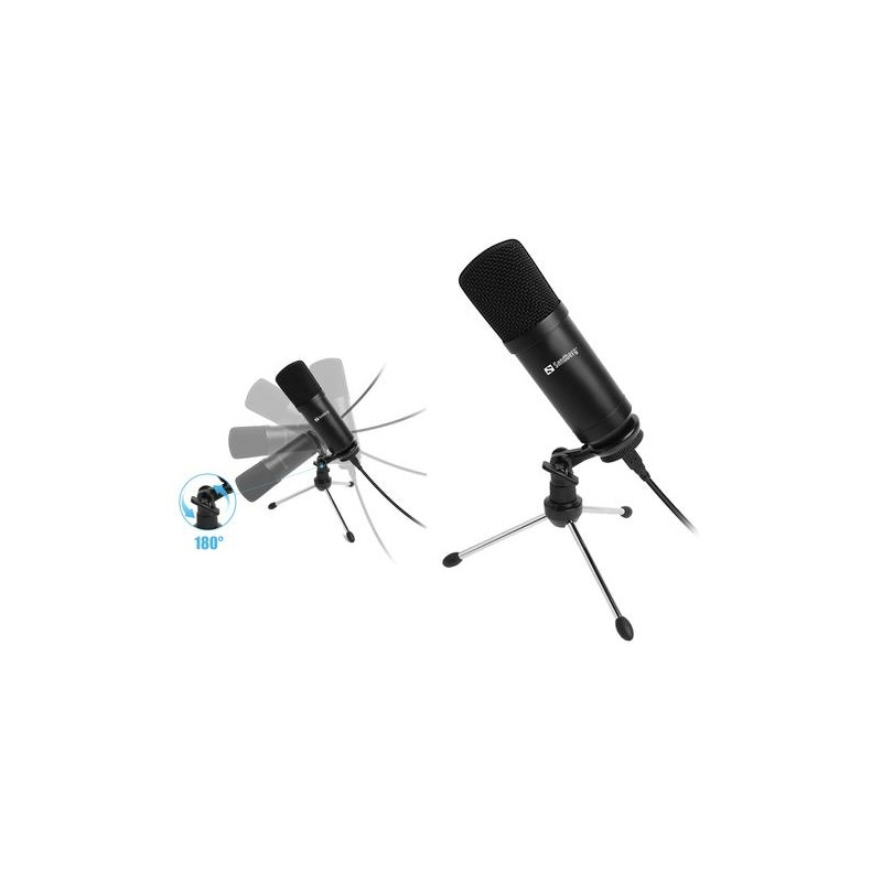 Sandberg Streamer USB Desk Microphone - Microphones - Photopoint