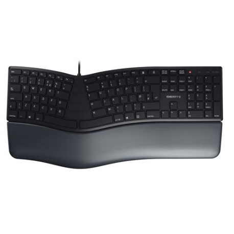 CHERRY KC 4500 ERGO Corded Ergonomic Keyboard, Black, USB (QWERTY - UK ...