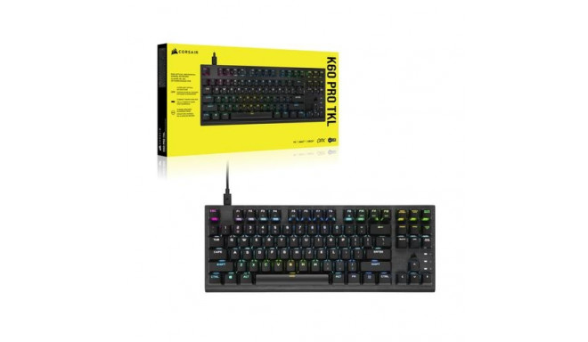 Corsair K60 PRO TKL keyboard USB QWERTY US International Black ...