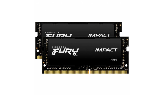 Kingston Fury Impact laptop memory, SODIMM, DDR4, 16 GB, 3200 MHz, CL20 (KF432S20IBK2/16 ...