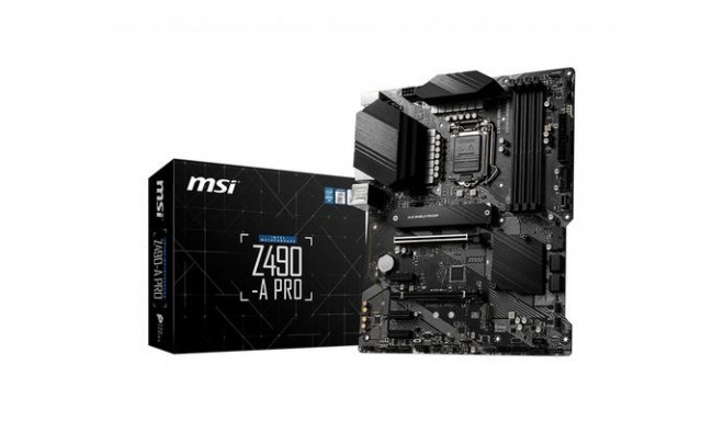 MSI Z490-A PRO Motherboard 'ATX, LGA1200, DDR4, LAN, USB 3.2 Gen2, Type ...
