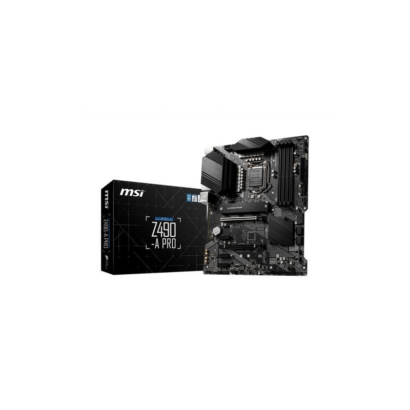 MSI Z490-A PRO Motherboard 'ATX, LGA1200, DDR4, LAN, USB 3.2 Gen2, Type ...