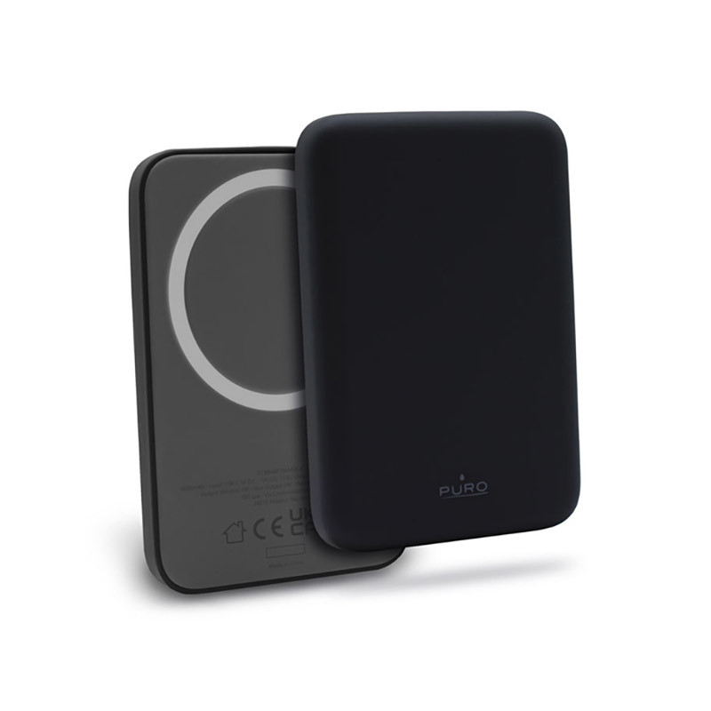 PURO Slim PowerMag Power Bank - Power Bank Inductive 4000 mAh MagSafe ...