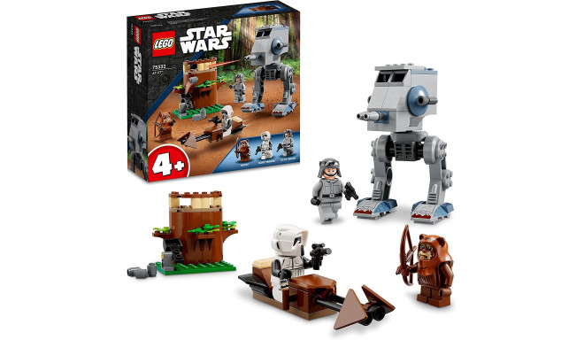 LEGO 75332 Star Wars AT-ST Construction Toy (with Ewok Wicket and Scout ...