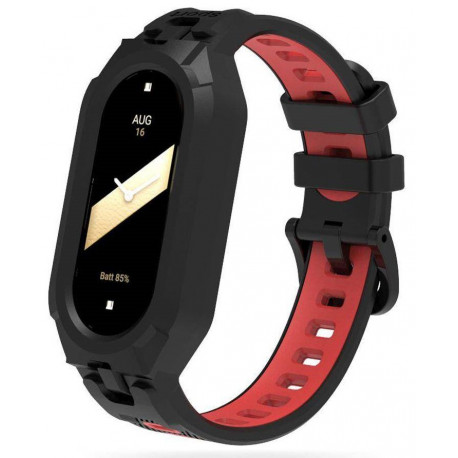 Tech-Protect watch strap Armour Xiaomi Mi Band 8/8 NFC, black/red ...