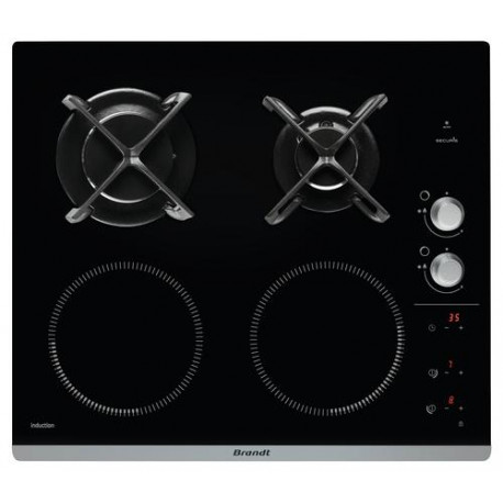 Brandt BPI6414BM hob Black Built-in Combi 4 zone(s) - Built-in hobs ...