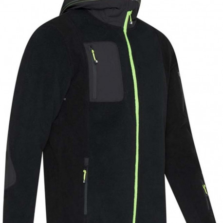 Fliisjakk North Ways Alder 1108 must/neoonkollane, suurus XL - Joped ...