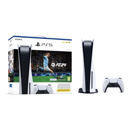 GAMING CONS SONY PS5 + EA FC24 - Gaming consoles - Photopoint