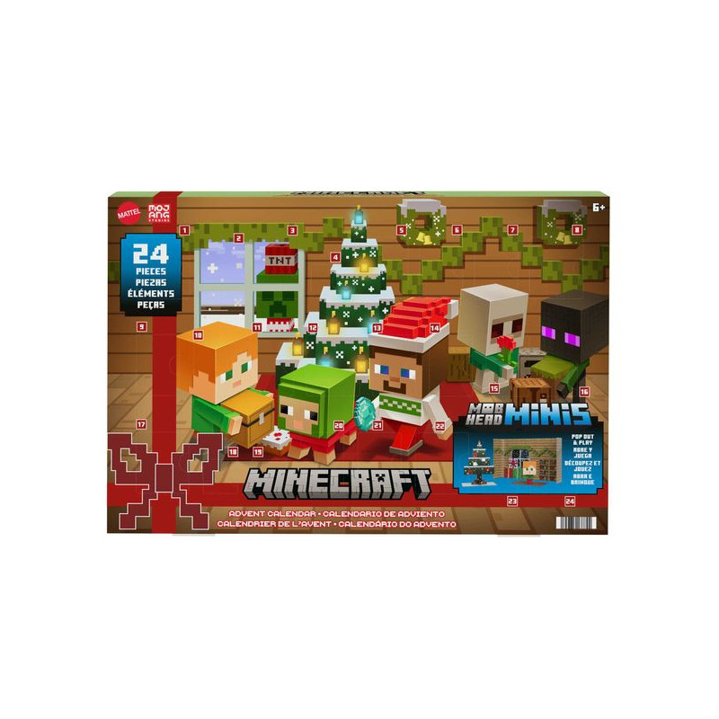 Minecraft advent calendar Mob Head Minis 2023 - Play sets - Photopoint