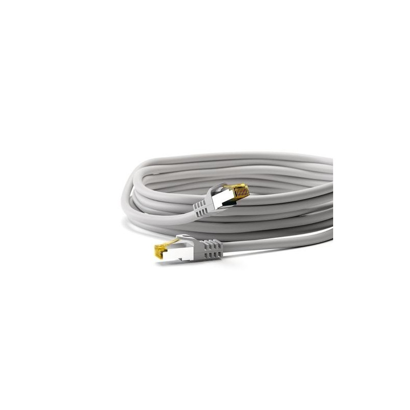 Goobay RJ45 Patch Cord CAT 6A S/FTP (PiMF), 500 MHz, with CAT 7 Raw Cable, grey, 10m - Kaablid ...