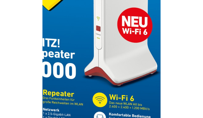"AVM FRITZ!Repeater 6000 - Repeater - WLAN - Wifi-6" - WiFi leviala ...