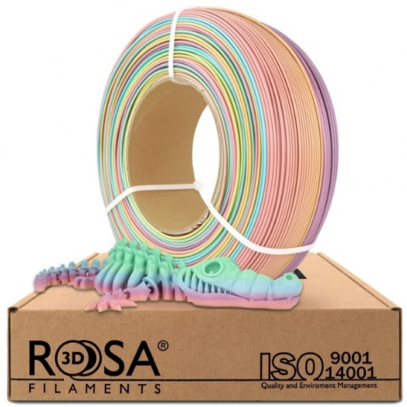 Filament PLA Rainbow Pastel 1.75mm 1kg refill Rosa3D - 3D-printeri ...