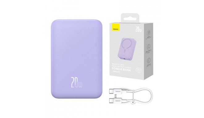 Baseus akupank Magnetic Mini 20000mAh 20W MagSafe, lilla - Akupangad ...