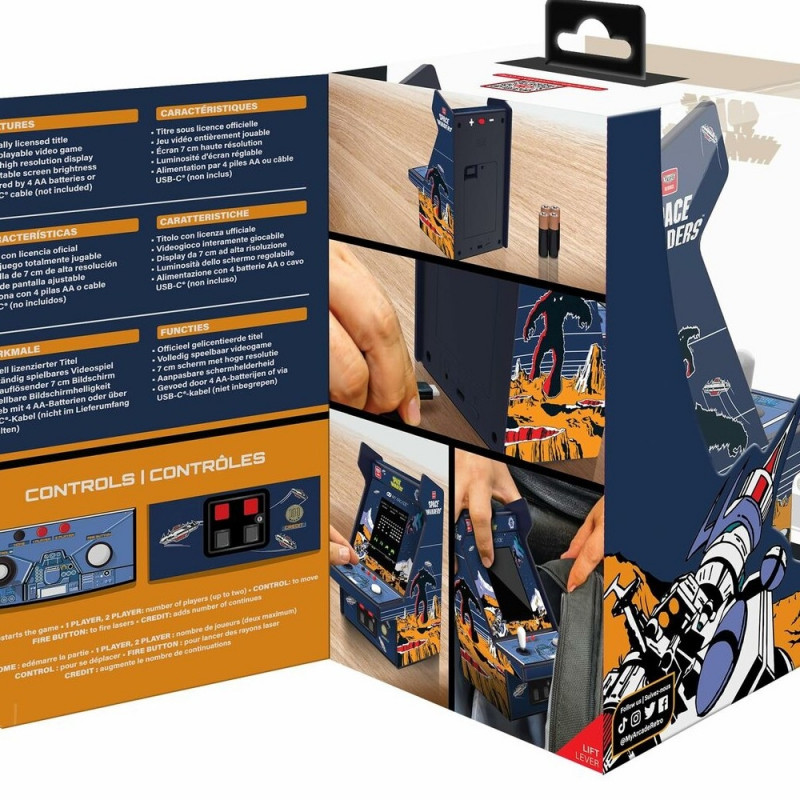 Portable Game Console My Arcade Micro Player PRO - Space Invaders Retro ...