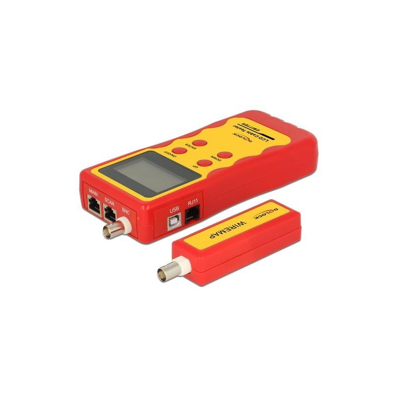 DeLOCK 86108 network cable tester Yellow, Red - Võrgutestrid - Photopoint